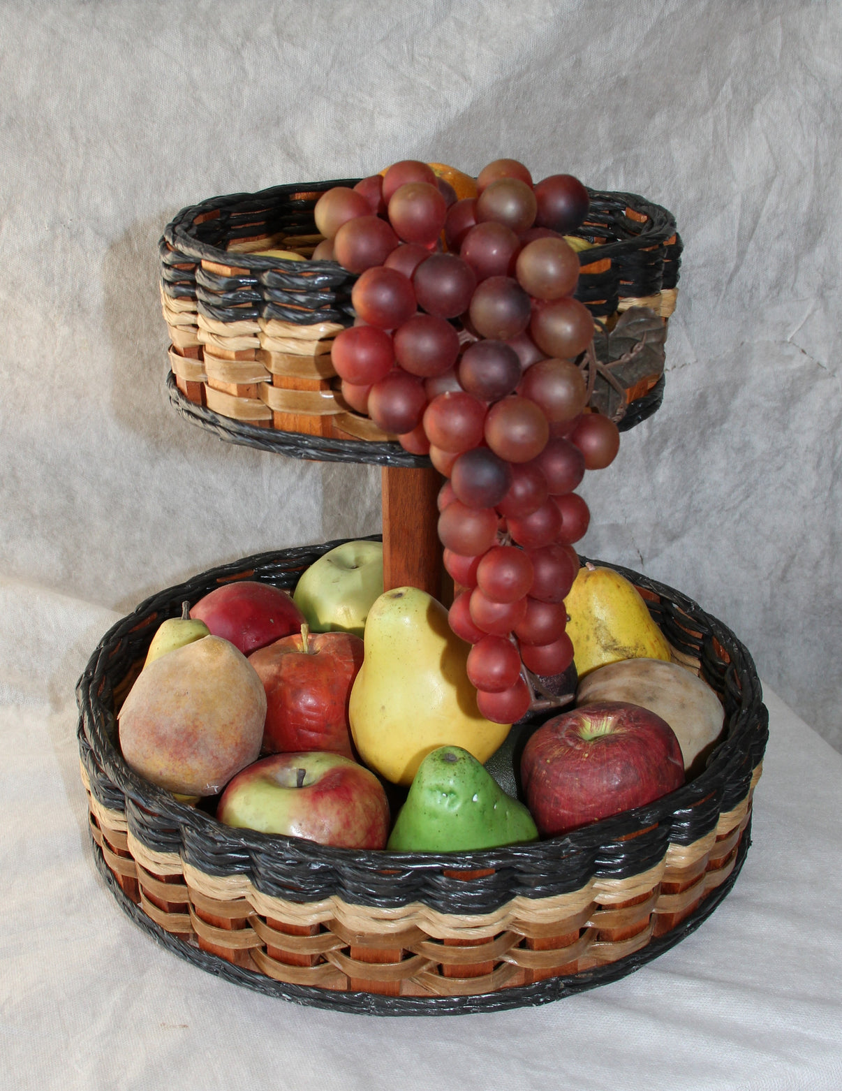 Double Lazy Susan Basket – Foxcreek Baskets