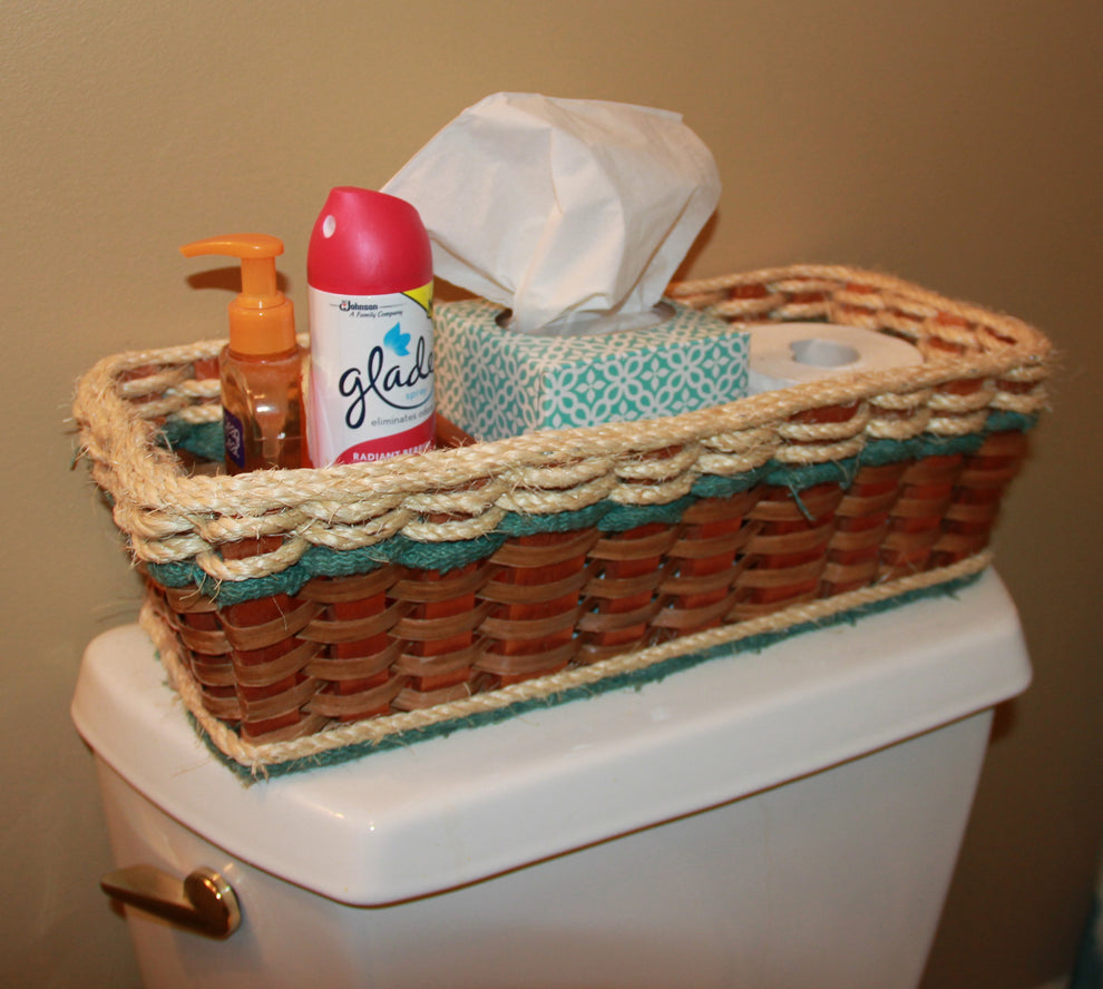 Tank Topper basket--Shabby Chic Collection – Foxcreek Baskets