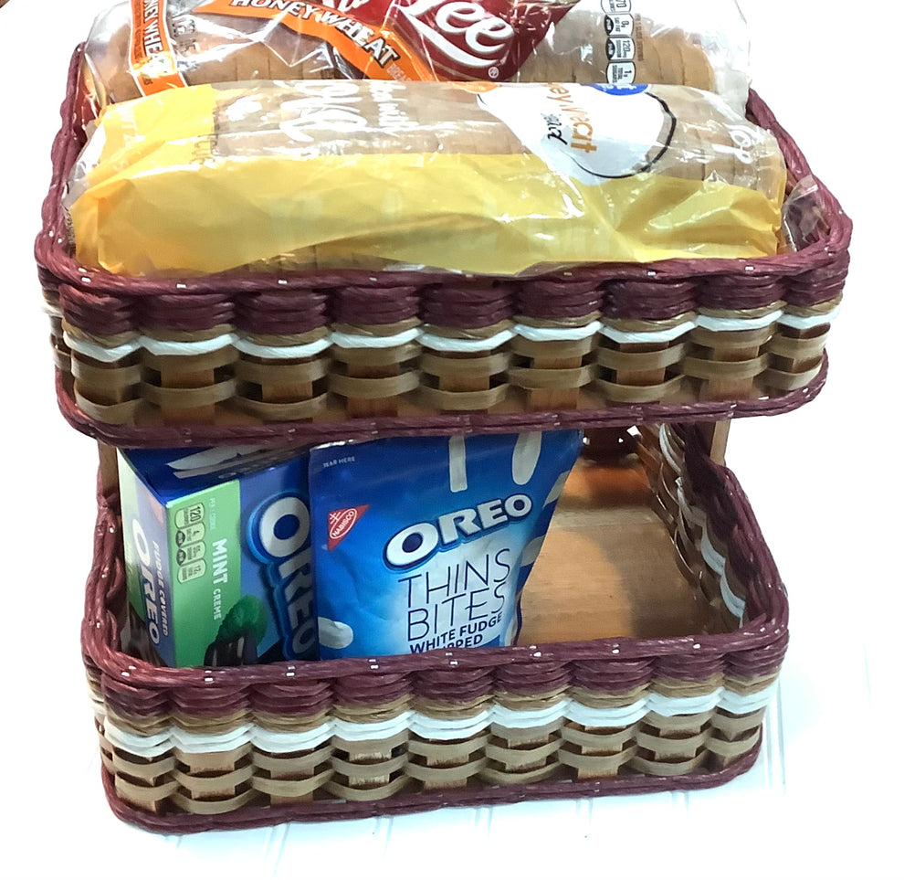 Double Bread and Pastry Basket – Foxcreek Baskets