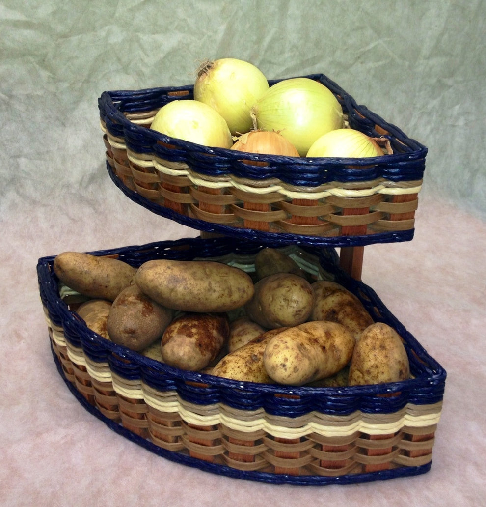 Double Corner Basket – Foxcreek Baskets