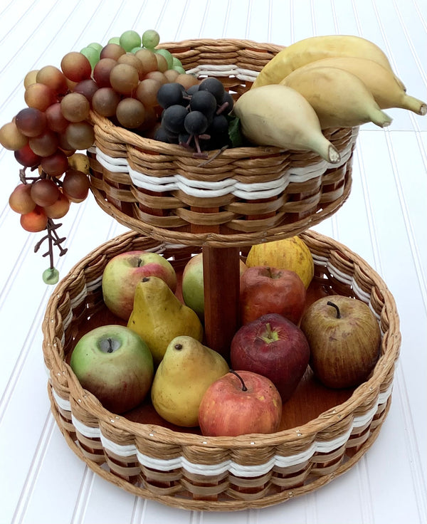 Double Lazy Susan Basket – Foxcreek Baskets