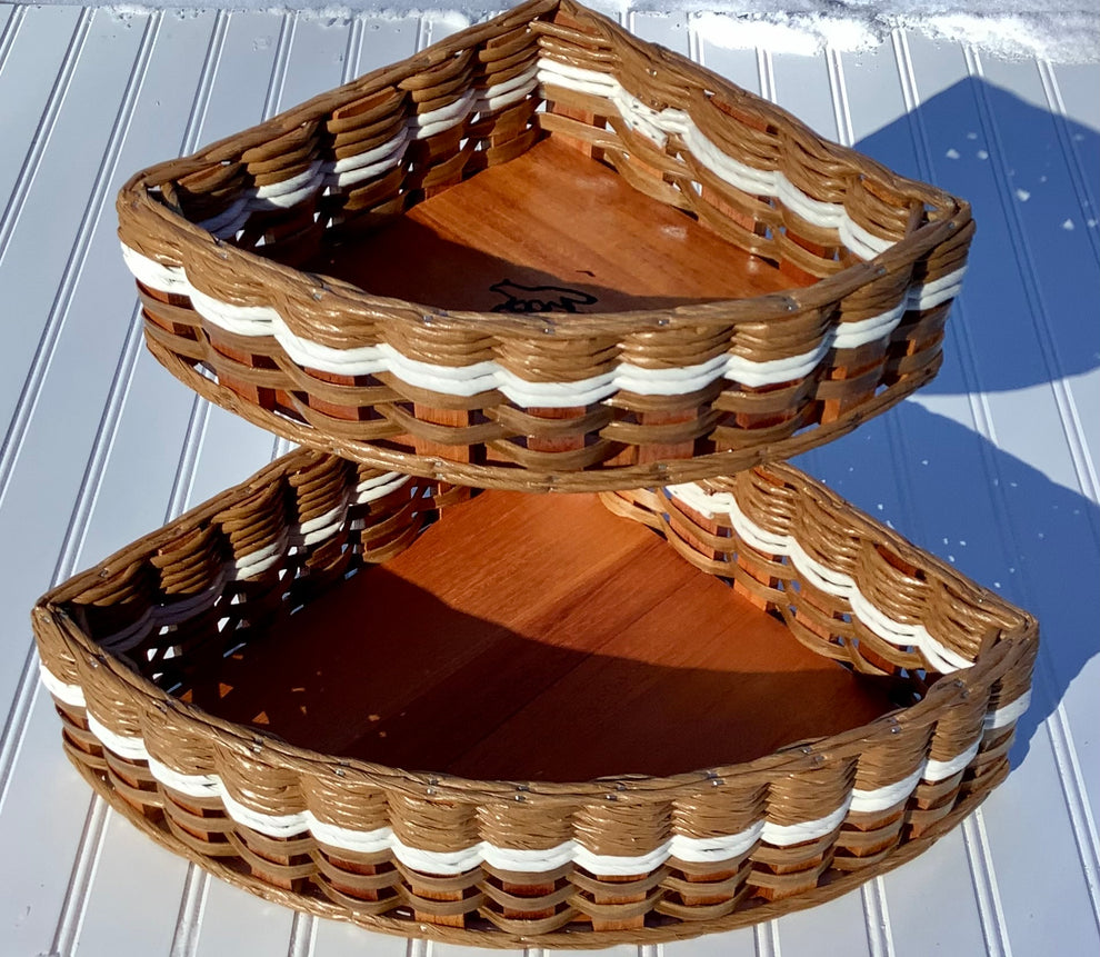 Double Corner Basket – Foxcreek Baskets