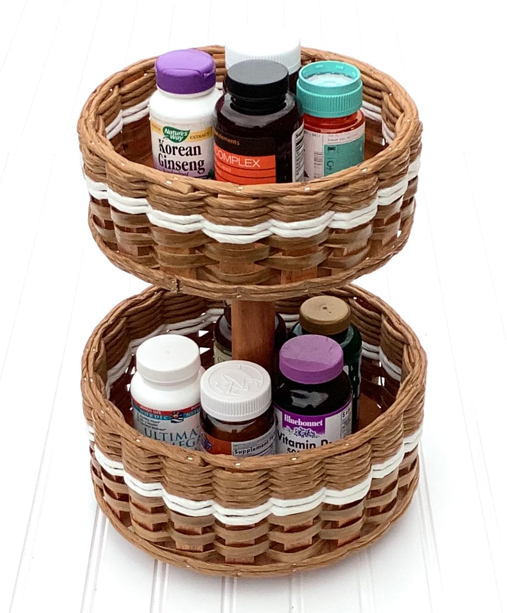 Double Lazy Susan- Small – Foxcreek Baskets