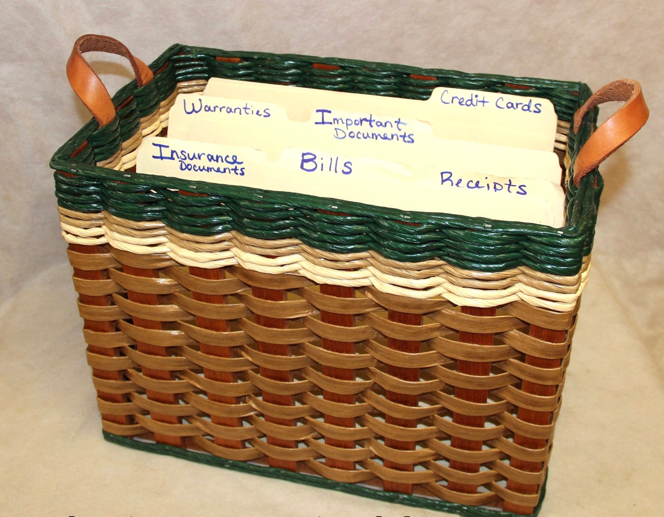 File Organizer Basket – Foxcreek Baskets